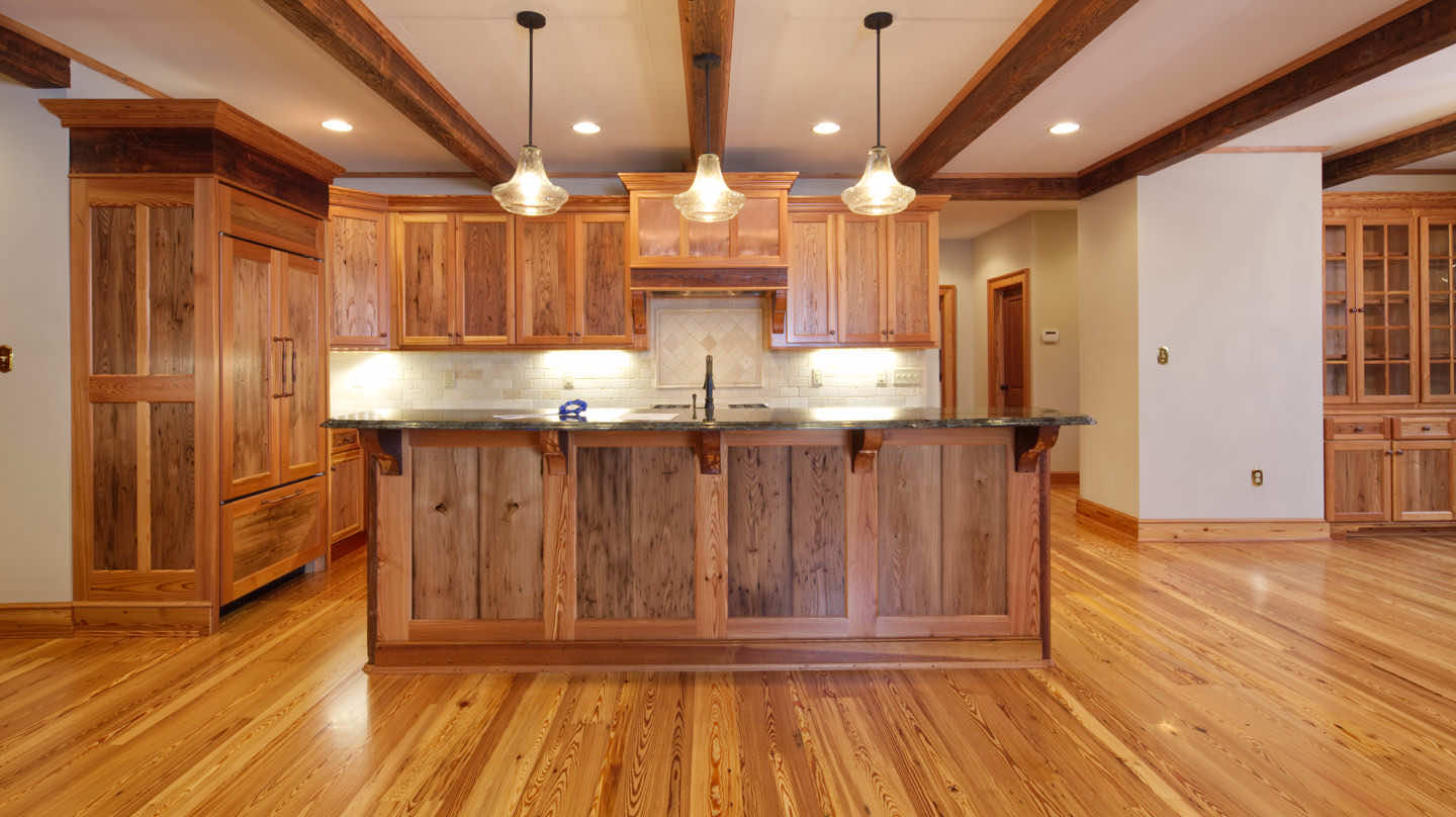 Heart Pine Kitchen Cabinets Reclaimed Heart Pine Original Face